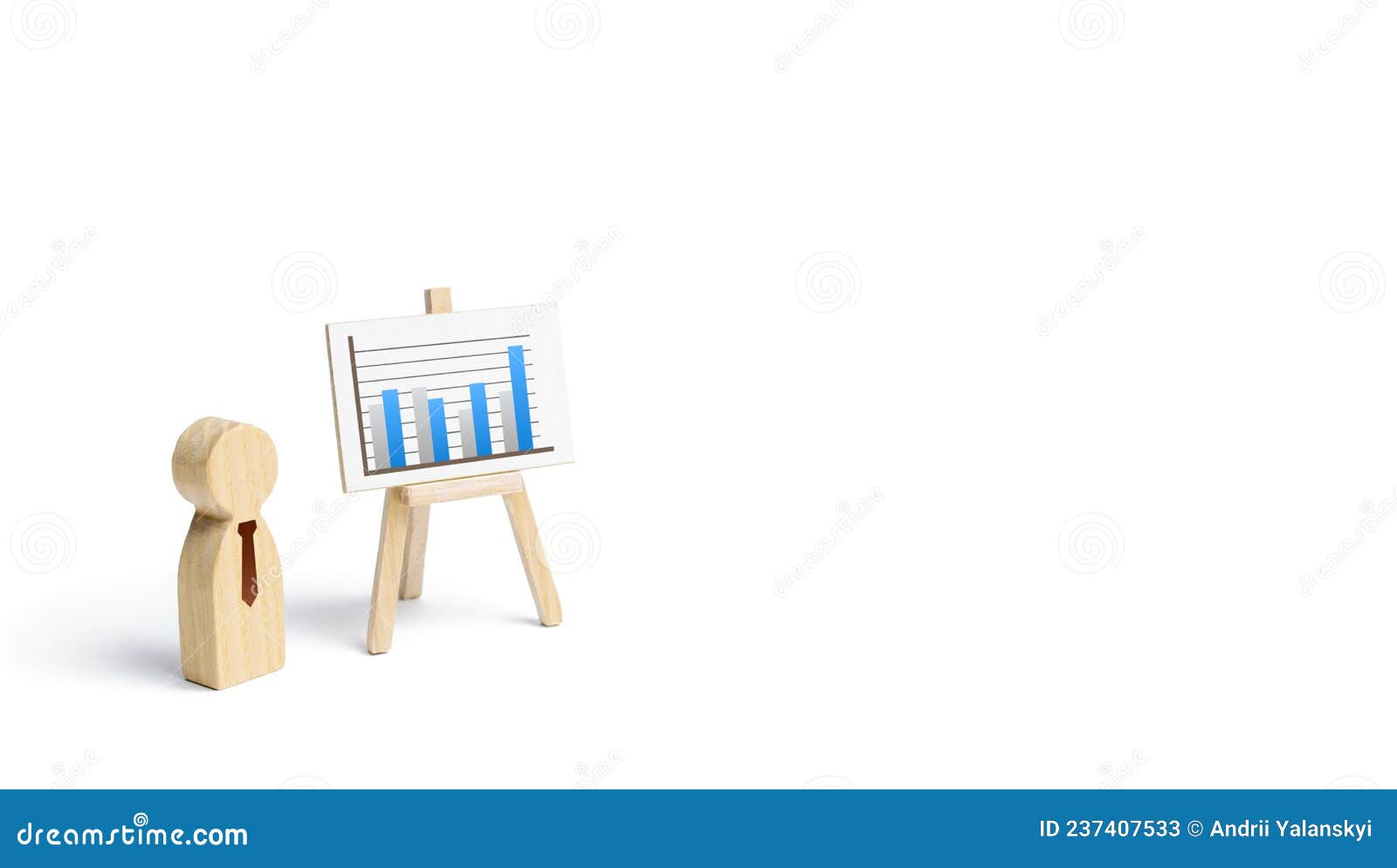 A Man Conducts a Report Presentation. Presentation of Work Results ...