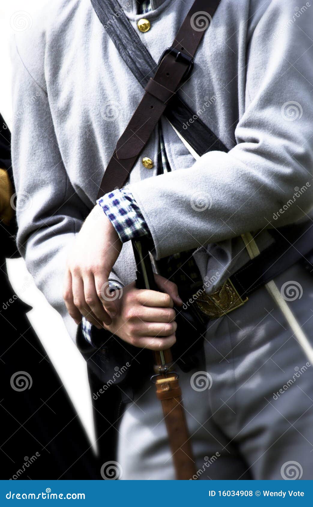 Man in confederate uniform stock photo. Image of military - 16034908