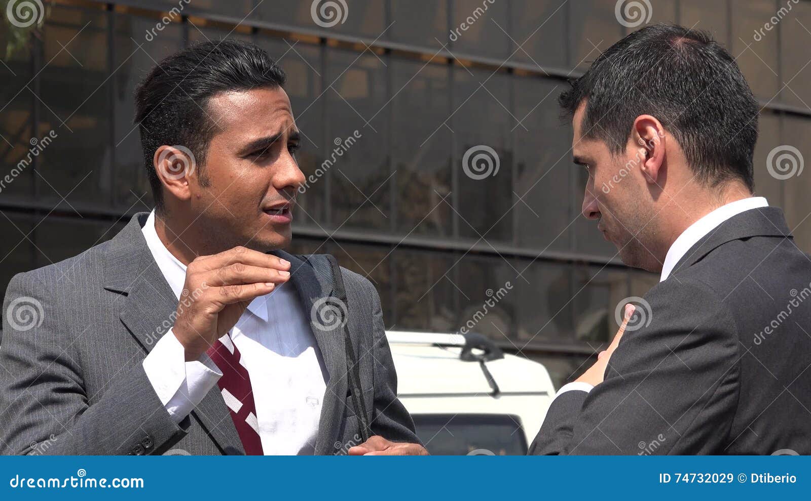 Man Confused by Deaf Man Using Sign Language Stock Video - Video of ...