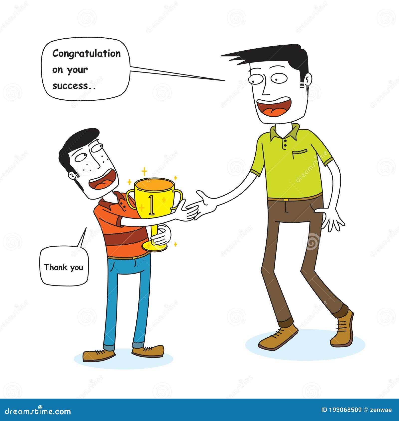 Man congratulate a kid stock vector. Illustration of father - 193068509