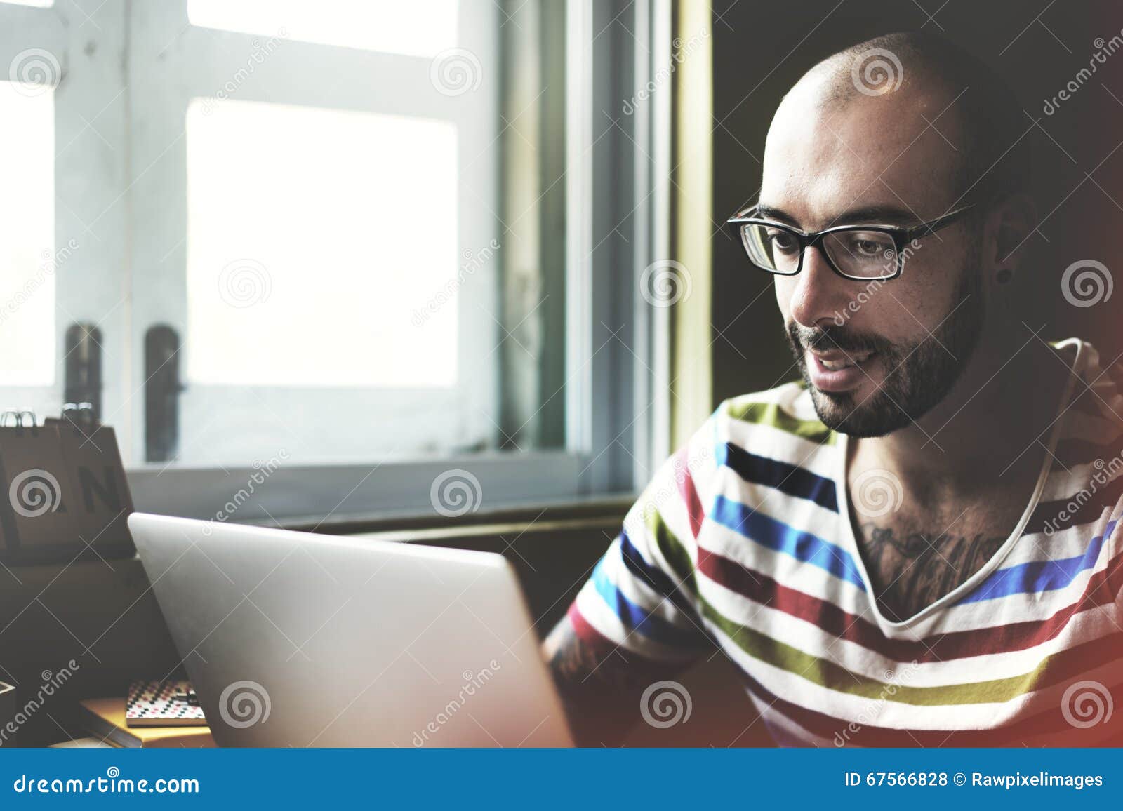 Man Connection Computer Networking Wireless Concept Stock Photo - Image ...