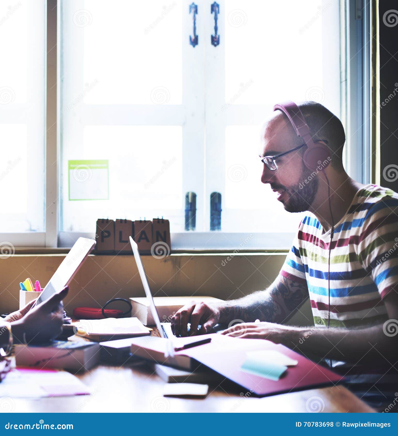 Man Connection Computer Networking Wireless Concept Stock Photo - Image ...