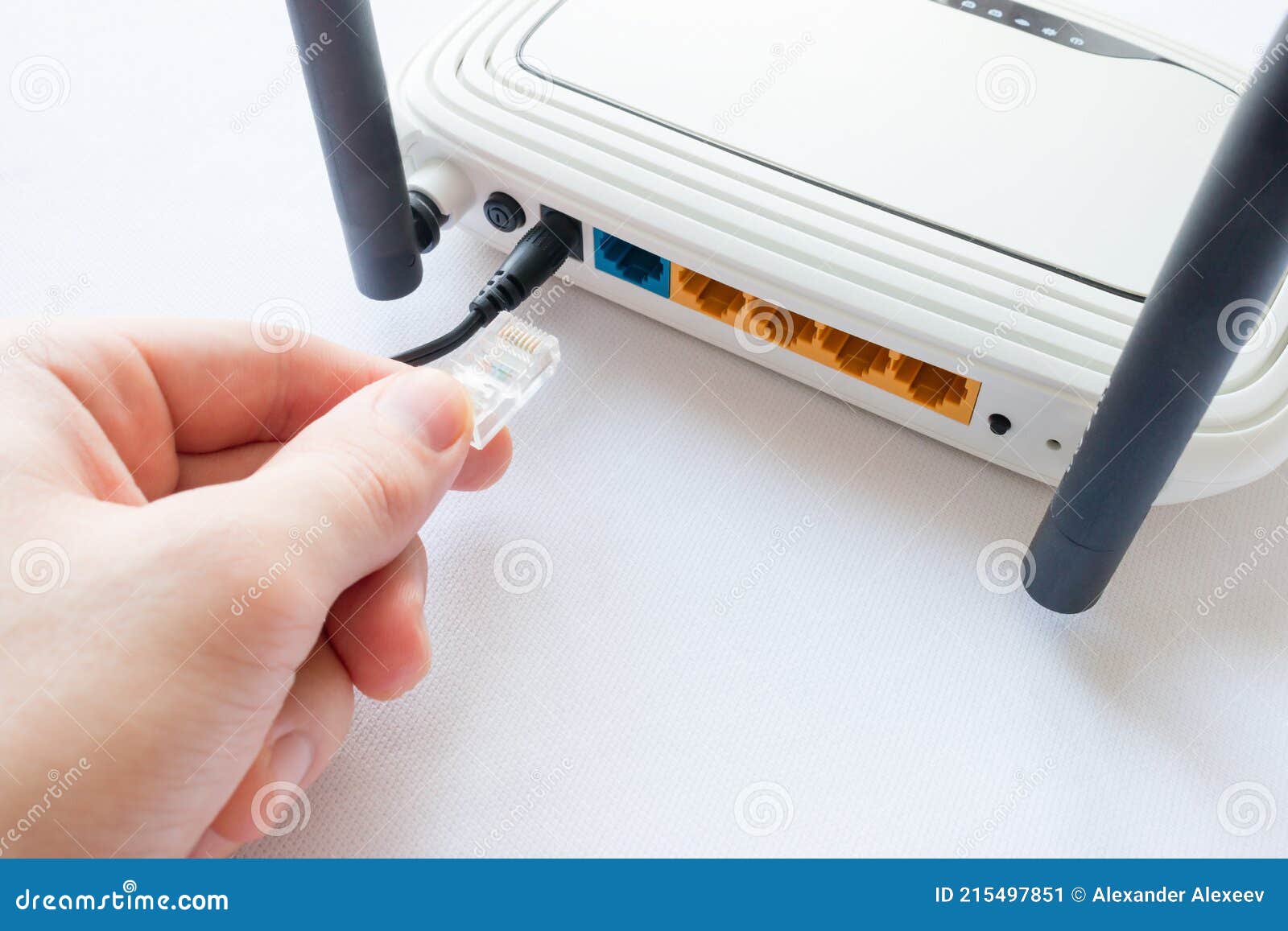Disable The Internet Router Port. Disconnecting The Connector From The ...