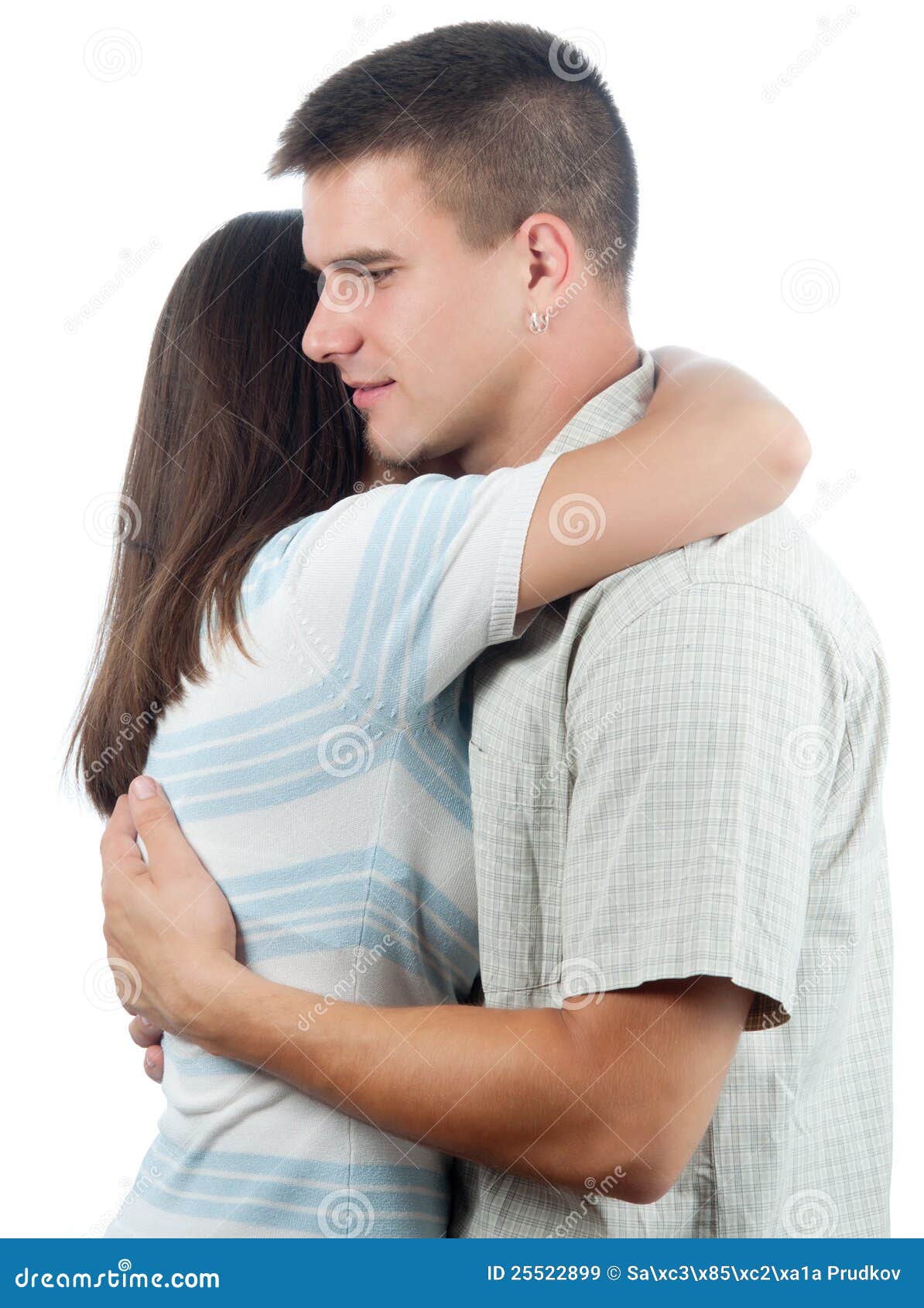 Man Consoling His Girlfriend Stock Image - Image of attractive, girl ...