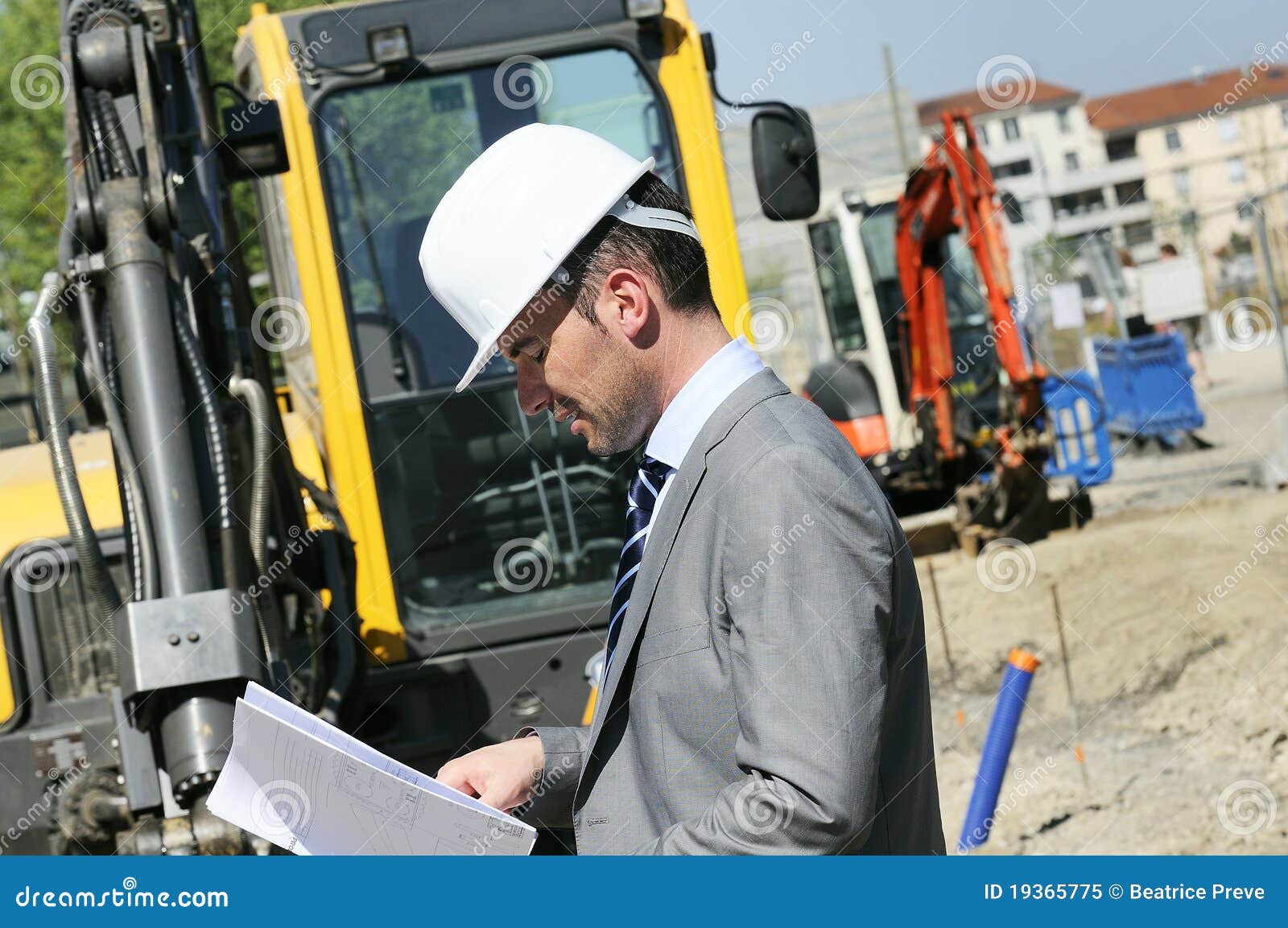 Man construction industry stock image. Image of drawing - 19365775