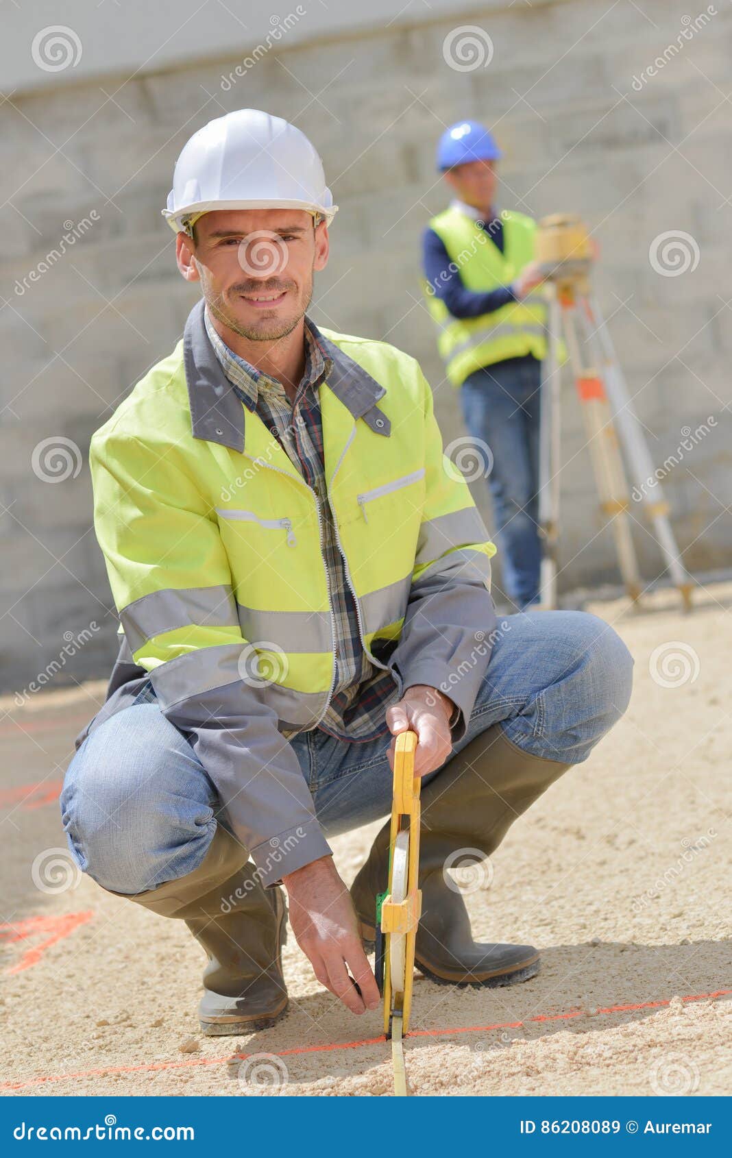Man in construction site stock image. Image of details - 86208089