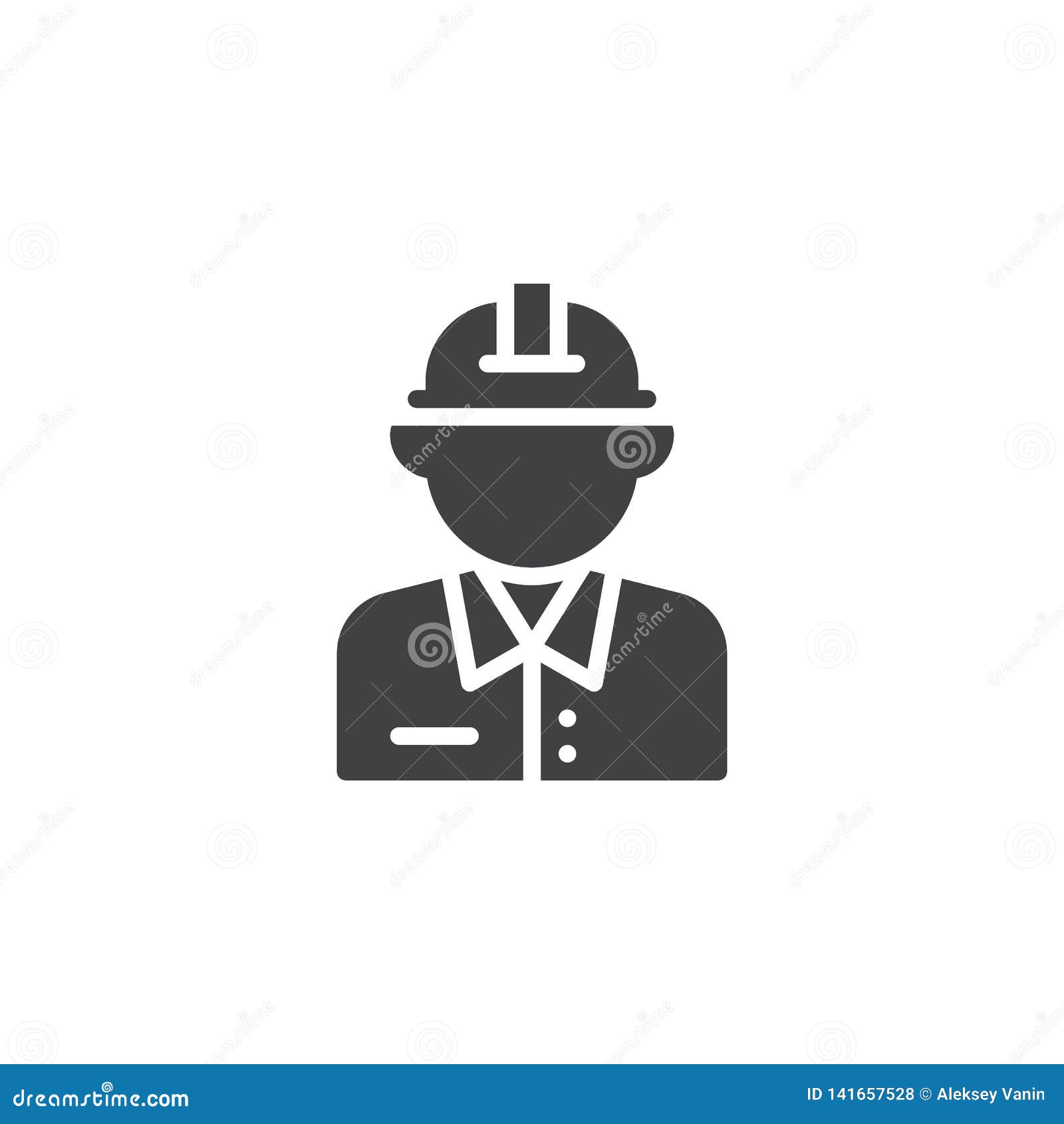 Man Construction Worker Vector Icon Stock Vector - Illustration of sign ...
