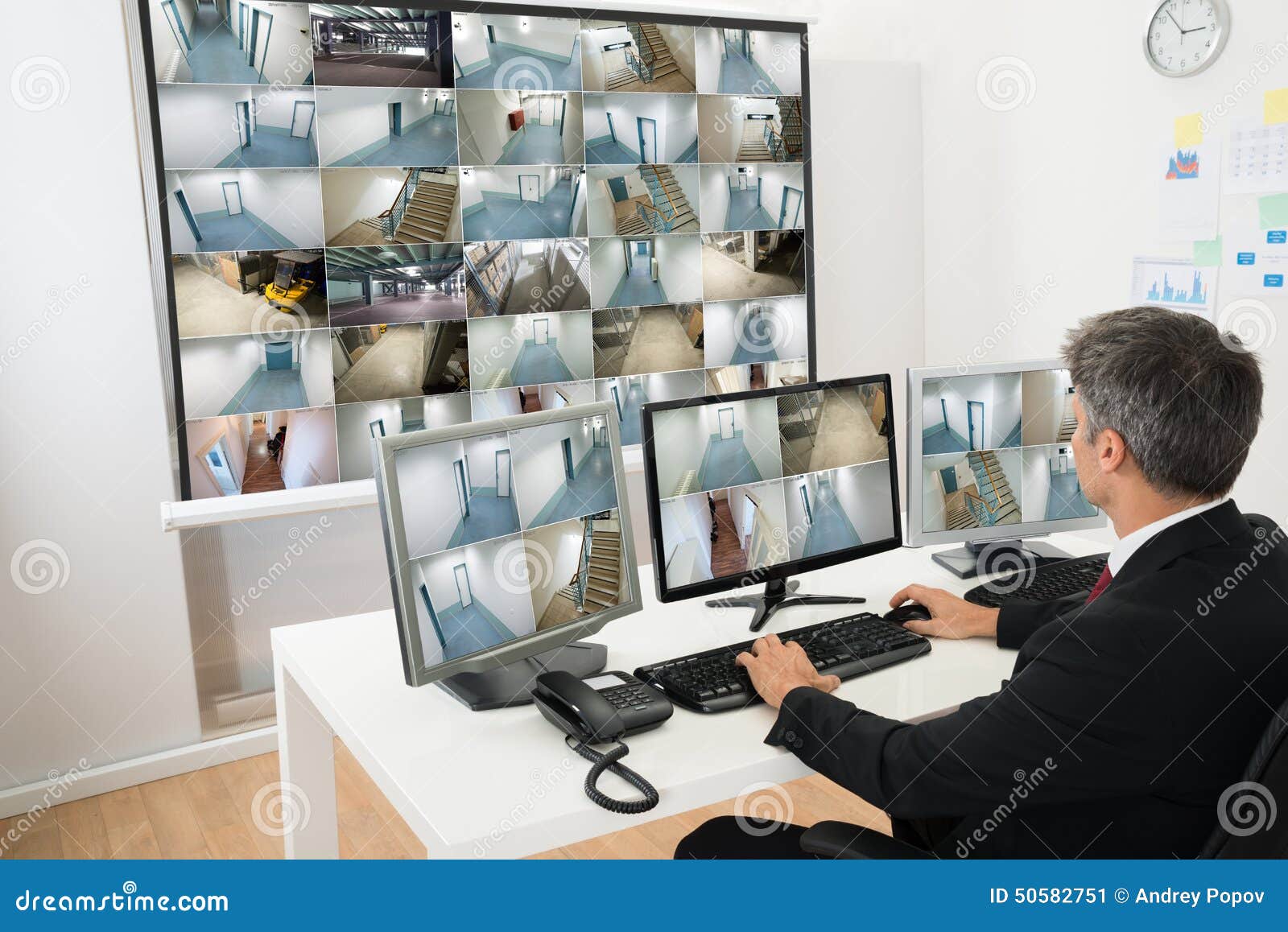 Man in Control Room Looking at Cctv Footage Stock Image - Image of ... Man in Control Room Looking at Cctv Footage Stock Image - Image of ...