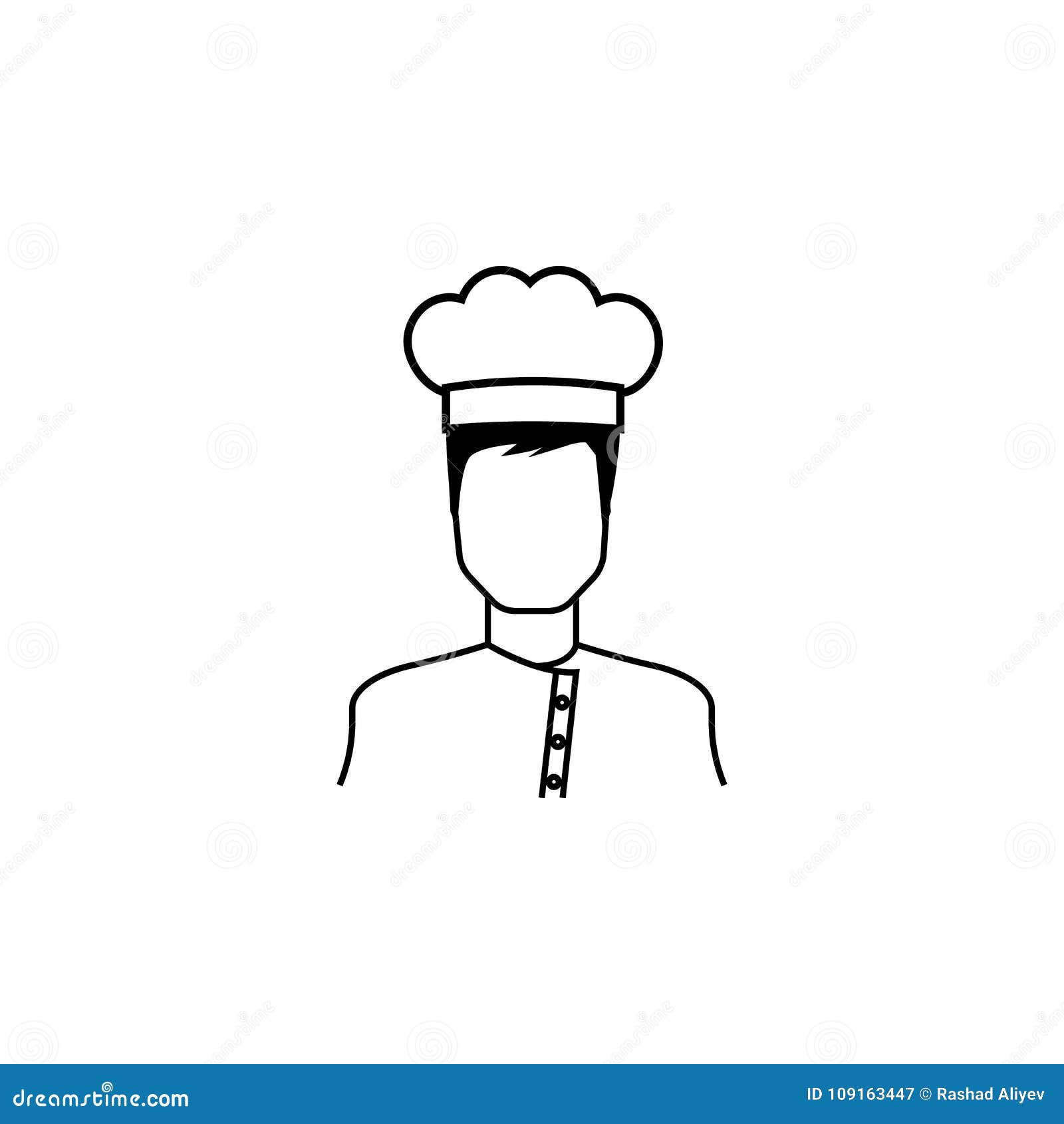Man Cook Icon. Avatar Element of Professions for Mobile Concept and Web ...