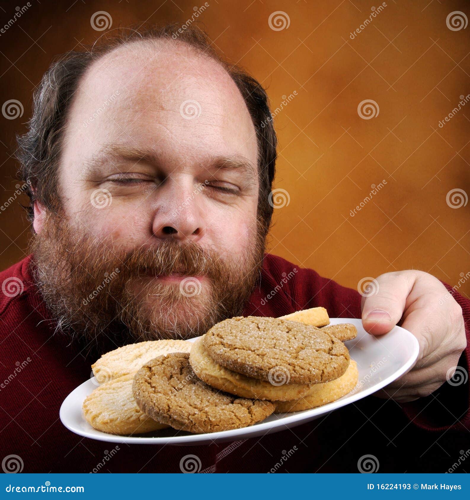Man with Cookie stock image. Image of aged, digestion - 16224193