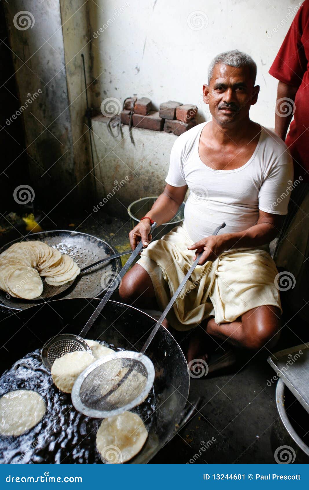 Man cooking editorial photo. Image of food, person, roti - 13244601