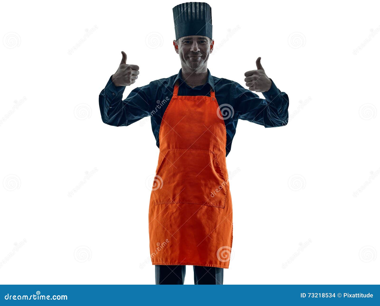 Man Cooking Chef Silhouette Isolated Stock Photo - Image of silhouettes ...