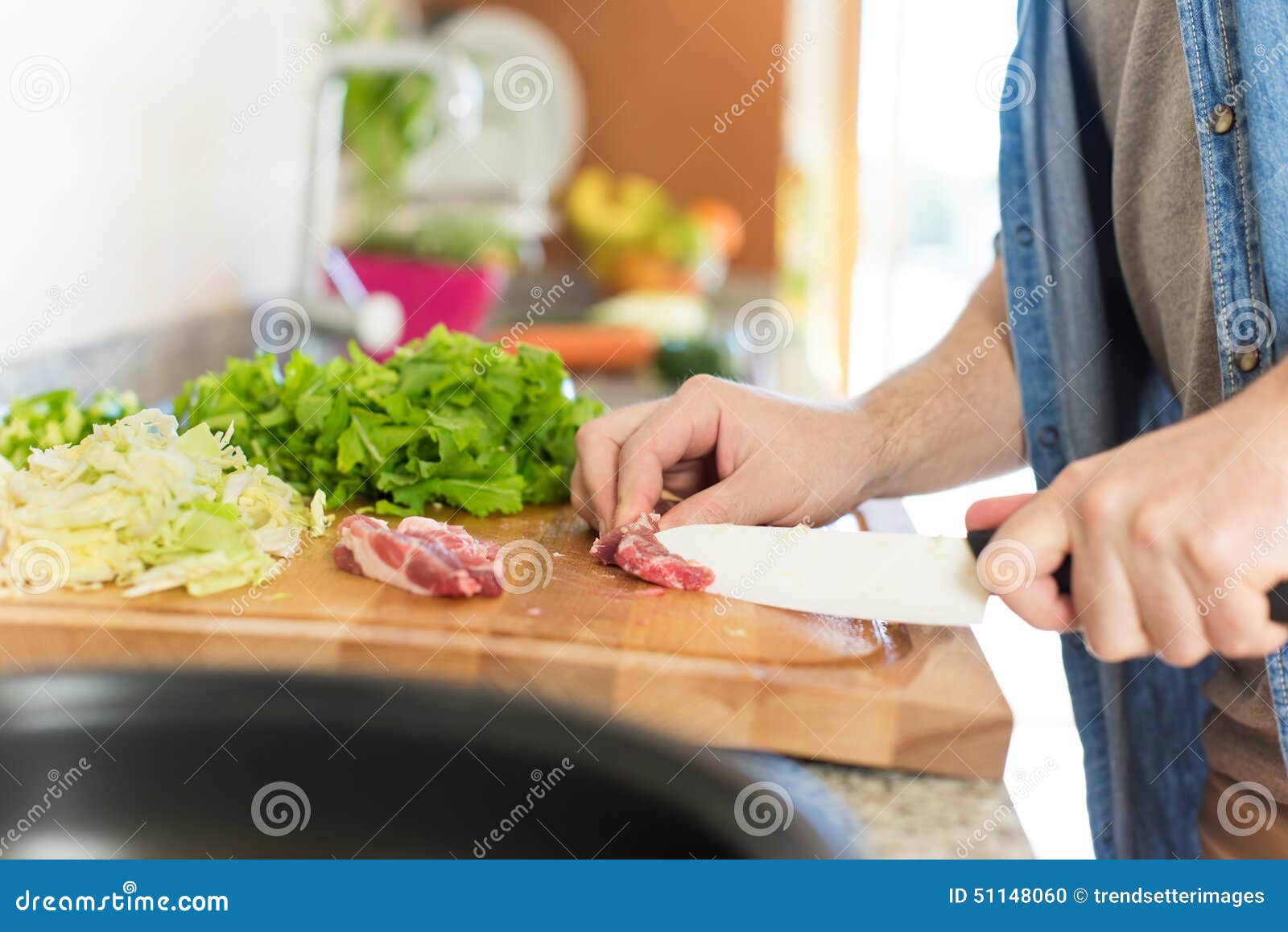 Man cooking stock photo. Image of chef, people, dinner - 51148060