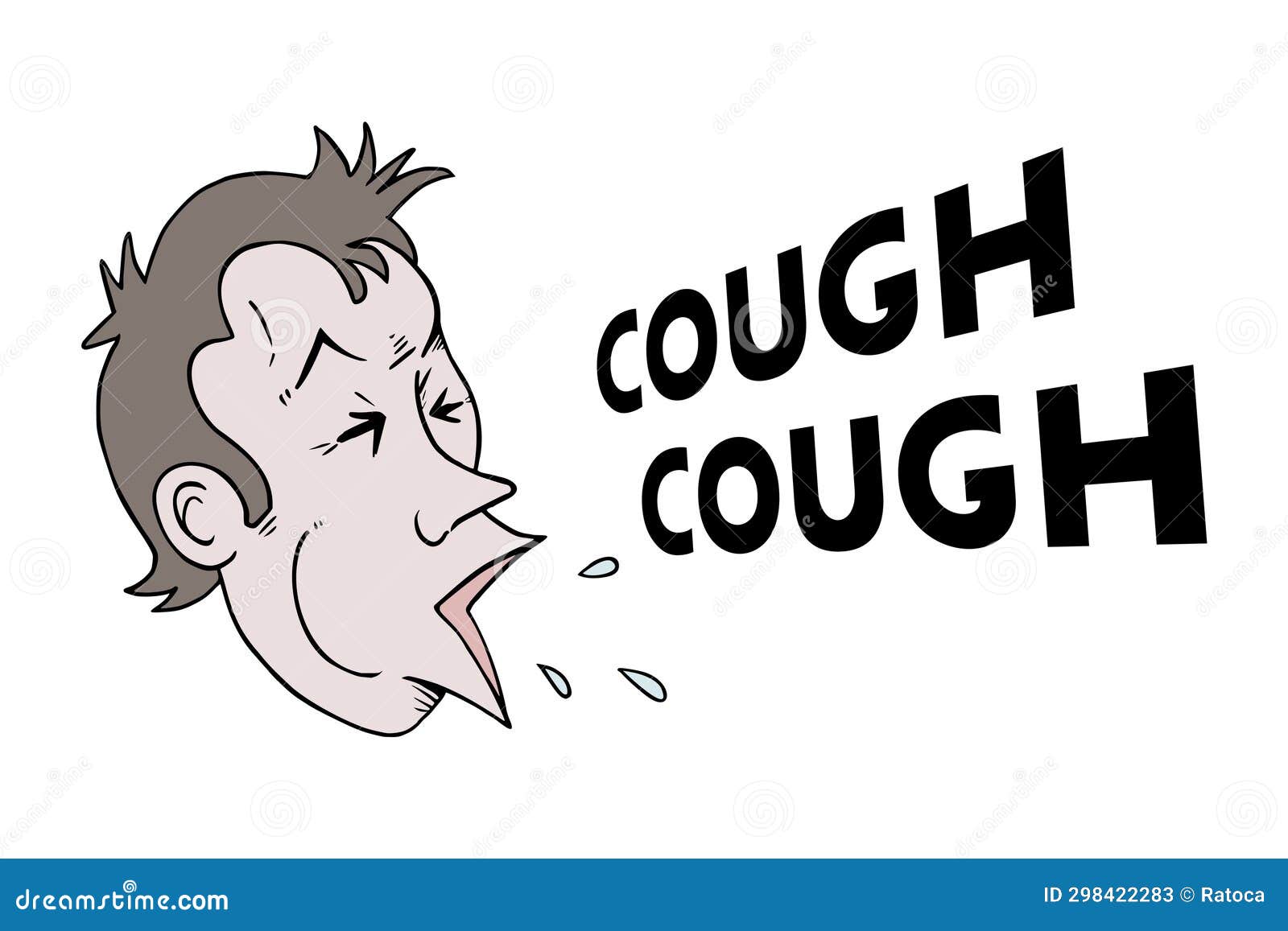 Coughing Draw Stock Illustrations – 15 Coughing Draw Stock ...