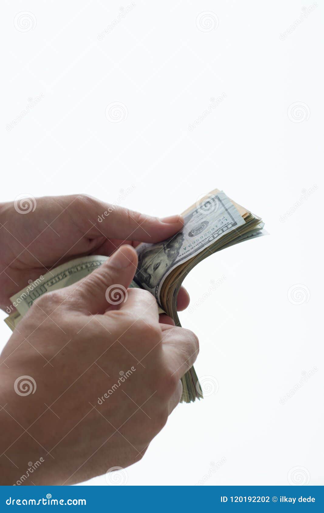 Man counting dollar stock photo. Image of finance, salesman - 120192202