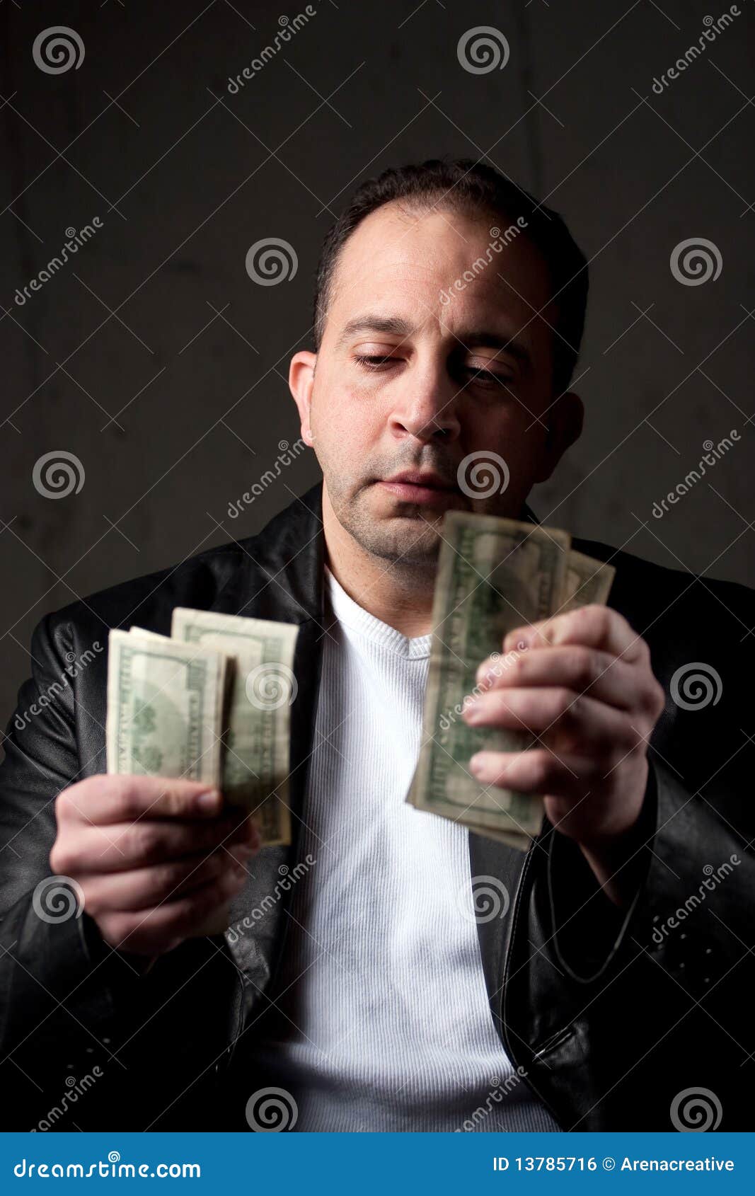 Man Counting His Money stock photo. Image of finances - 13785716