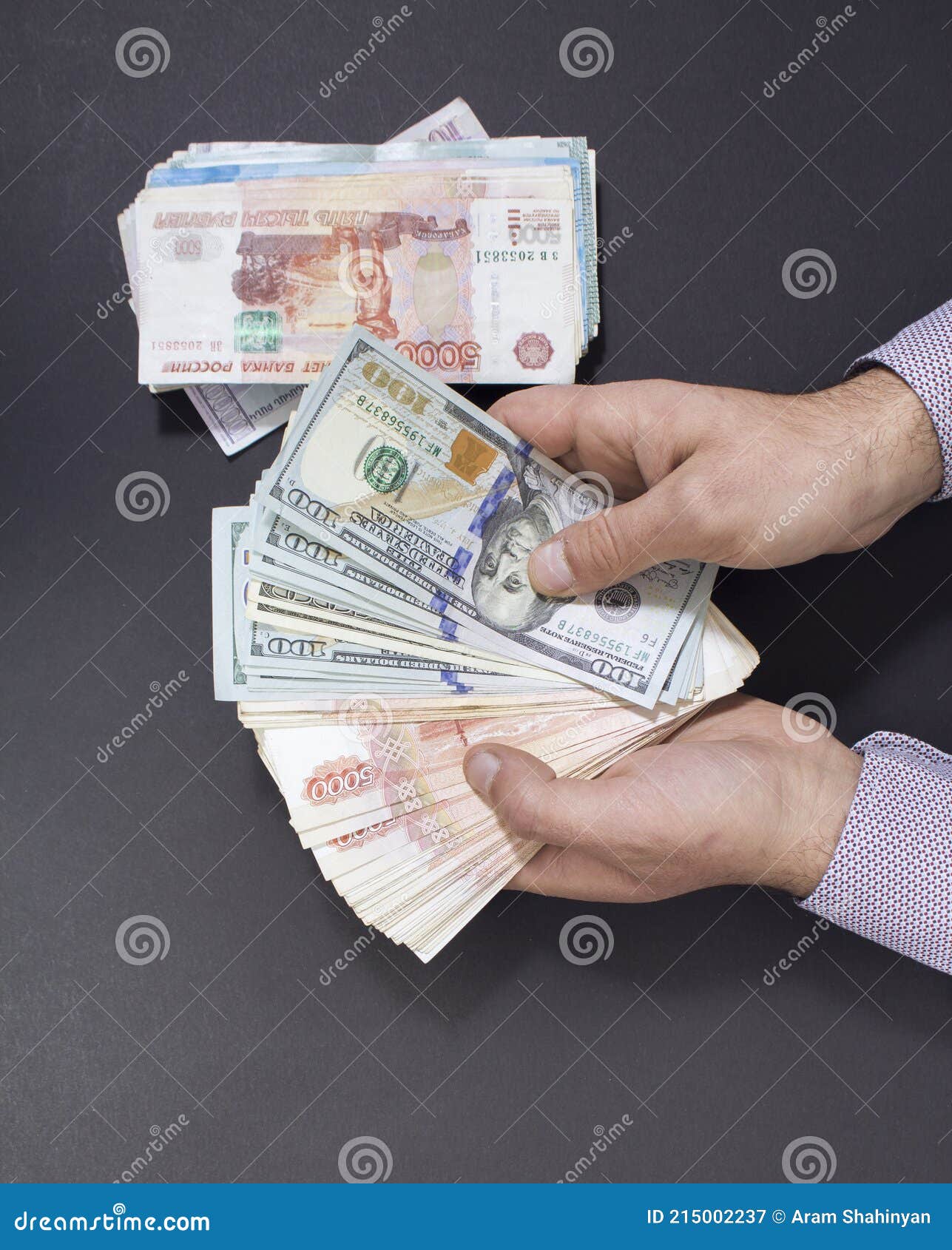 Man Counting Money on the Table Stock Image - Image of entrepreneur ...
