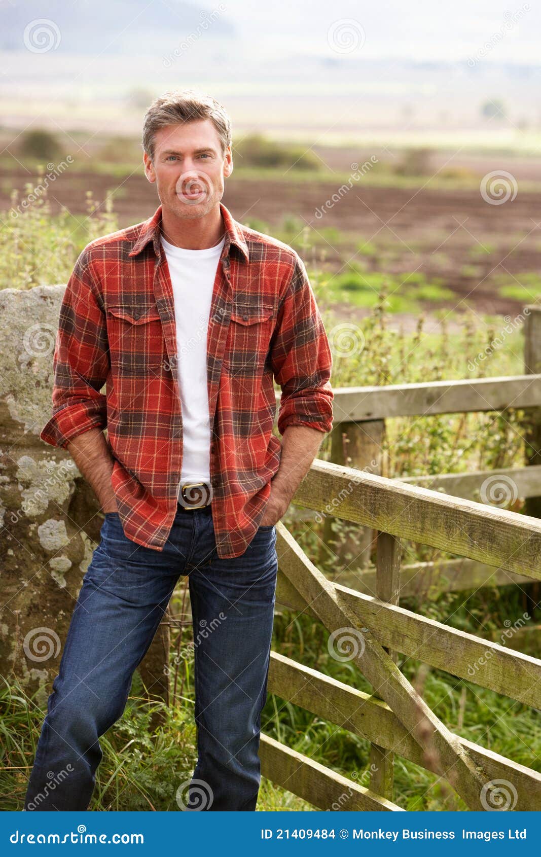 Man in countryside stock photo. Image of healthy, fallal - 21409484