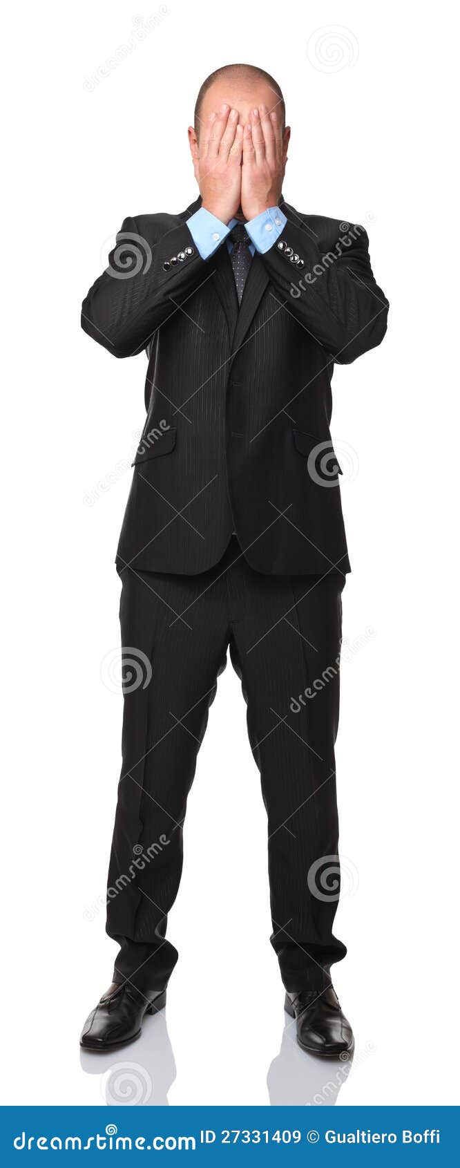 Man cover his face stock image. Image of vertical, hand - 27331409