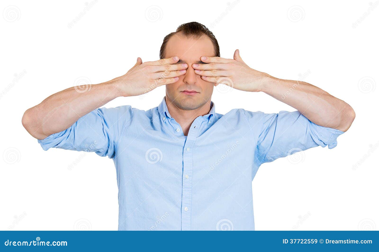 Man covering eyes stock image. Image of mysterious, disguise - 37722559