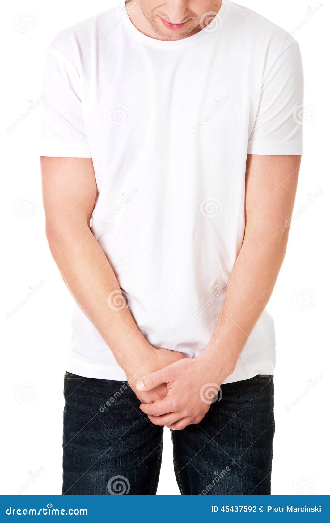 Man covering his crotch stock photo. Image of sensuality - 45437592