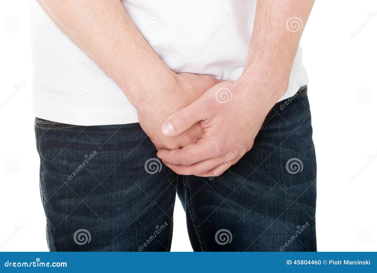 Man covering his crotch stock photo. Image of medical - 45804460