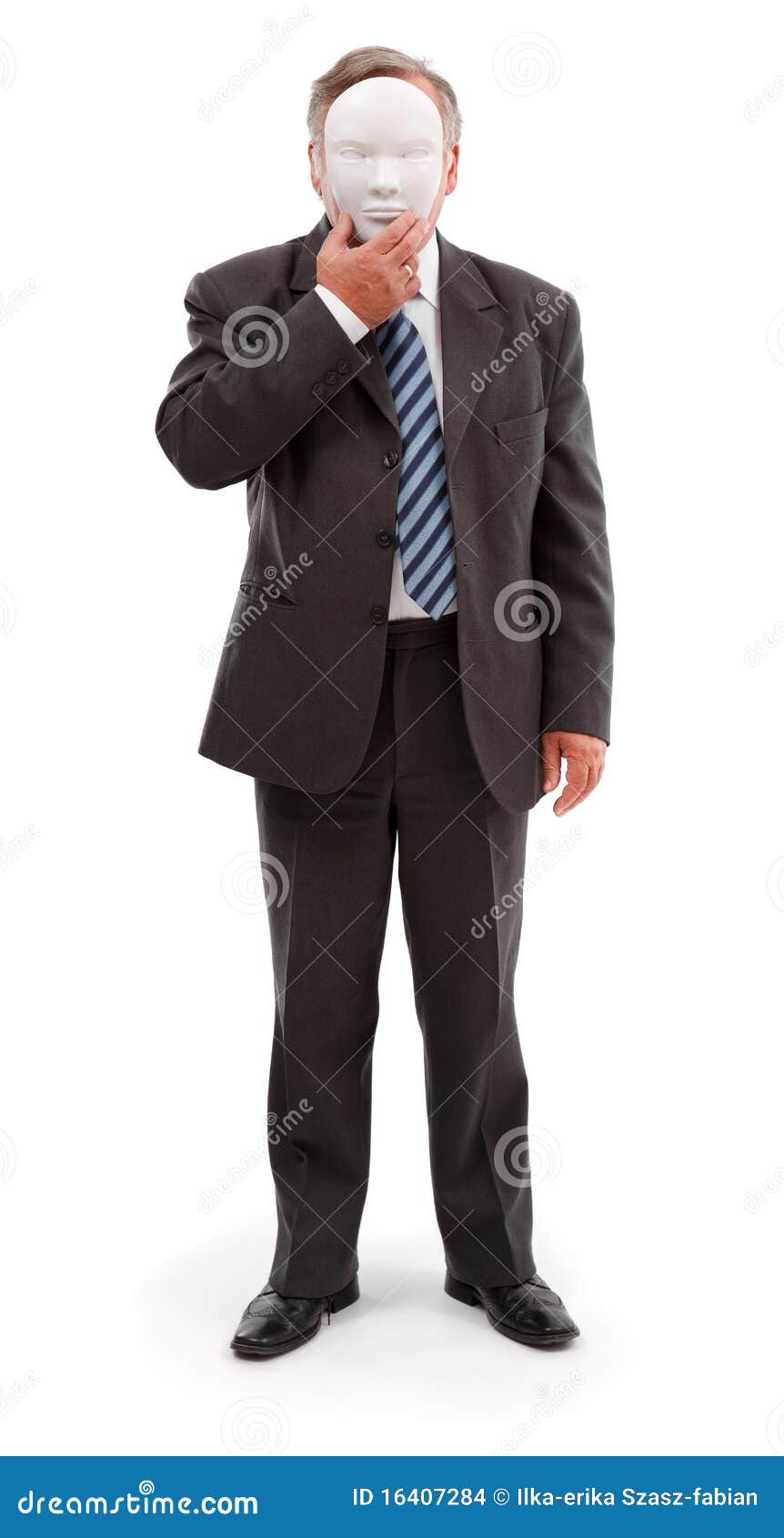 Man Covering His Face With Mask Stock Photography | CartoonDealer.com ...