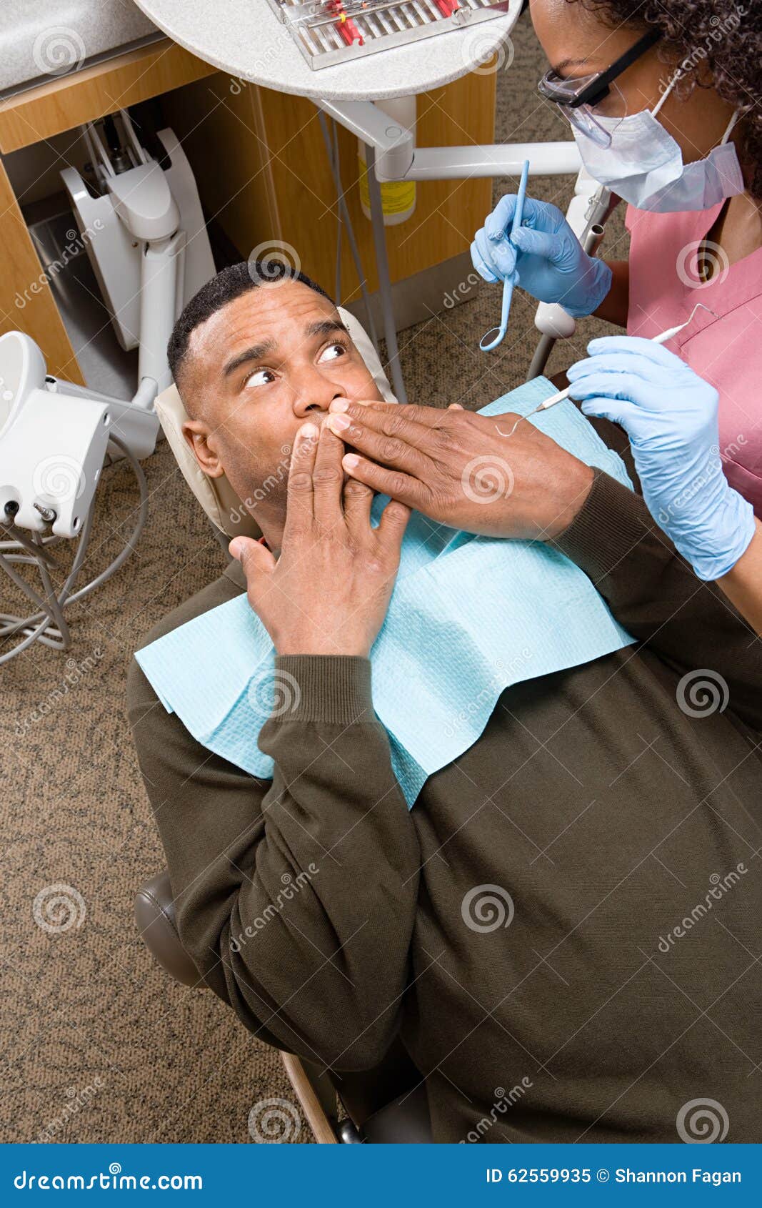 Man covering mouth stock image. Image of clinic, ethnicity - 62559935