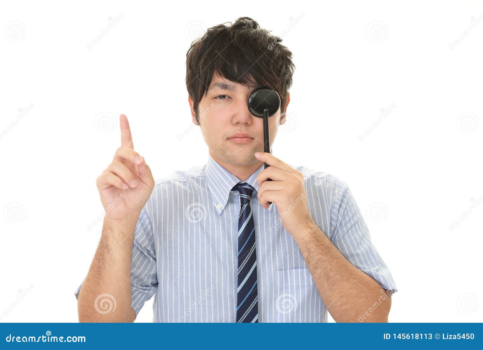 Man taking an eye test stock image. Image of care, dressed - 145618113