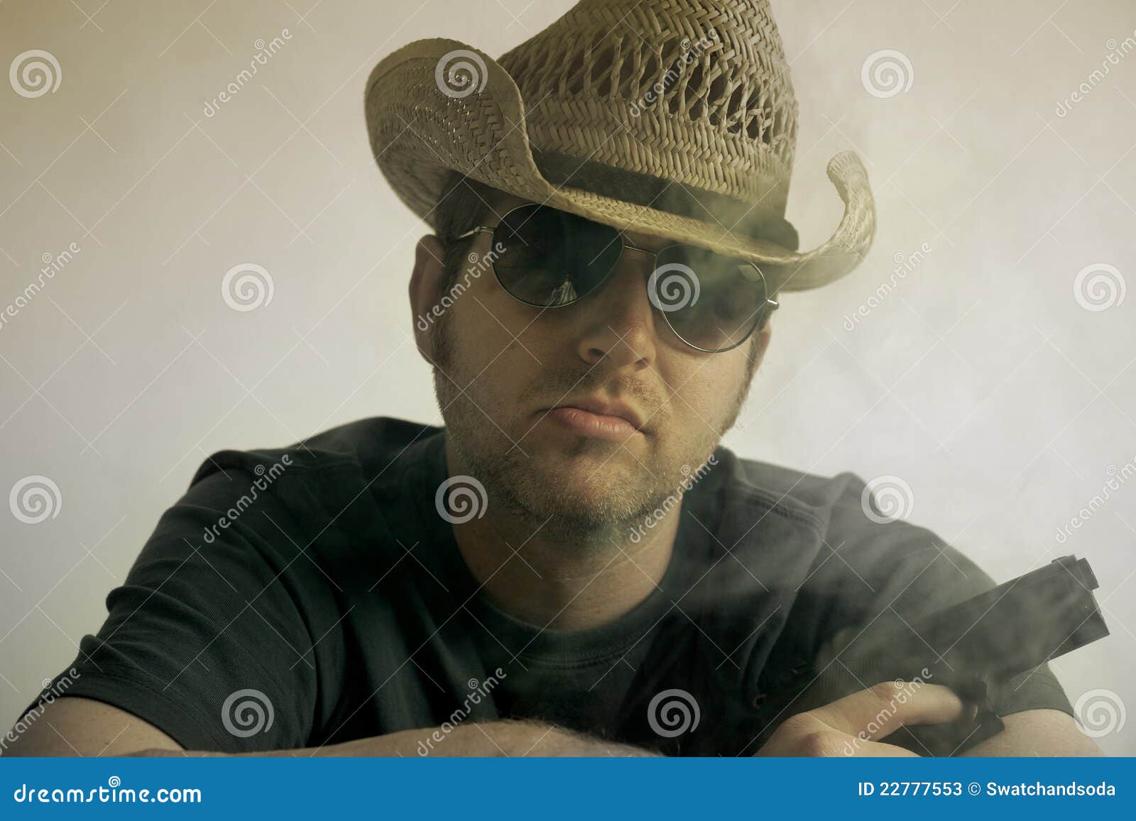Cowboy Smirking And Handing Shovel To You Royalty-Free Stock ...