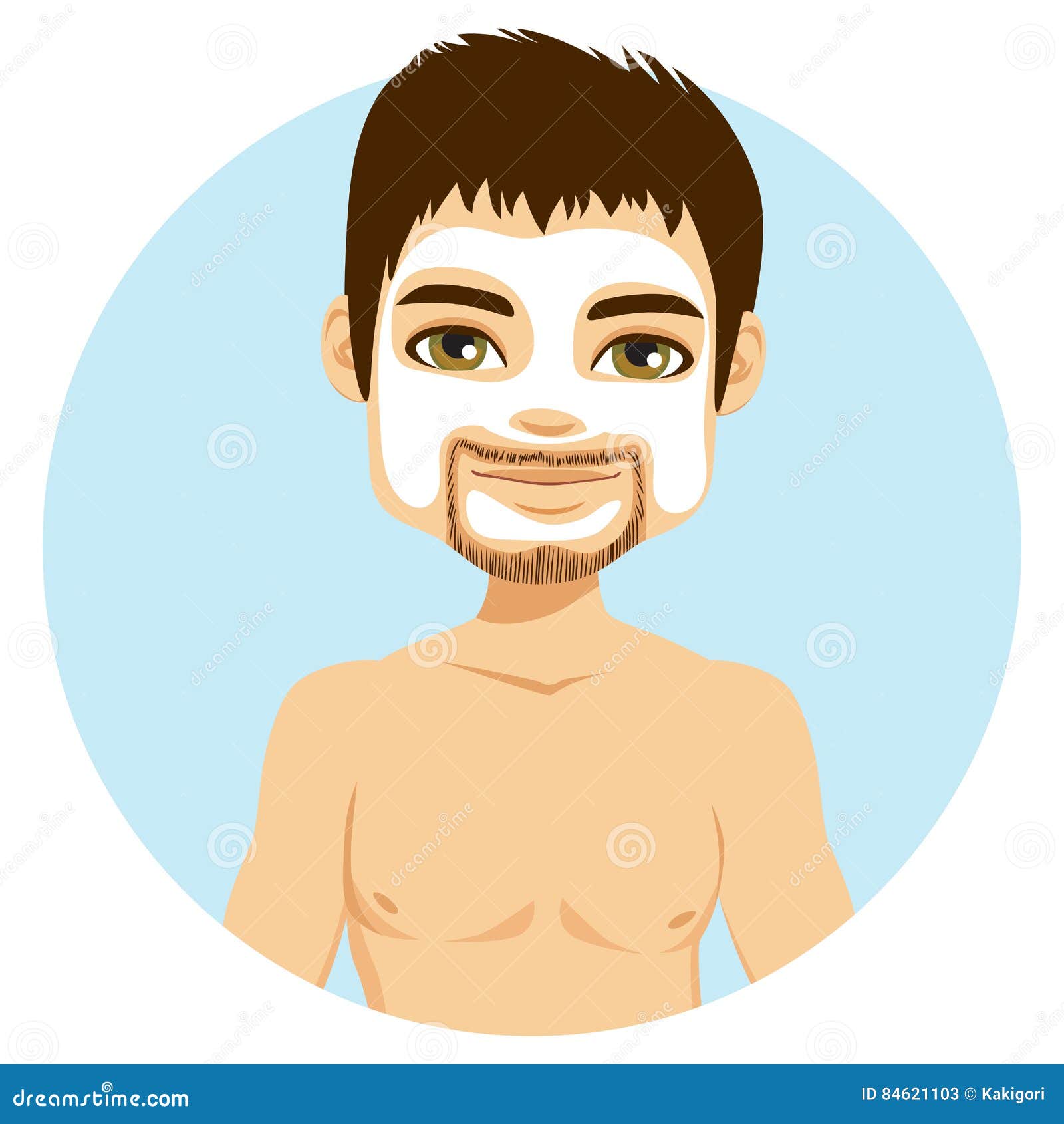 Man Cream Moisturizer stock vector. Illustration of cream - 84621103