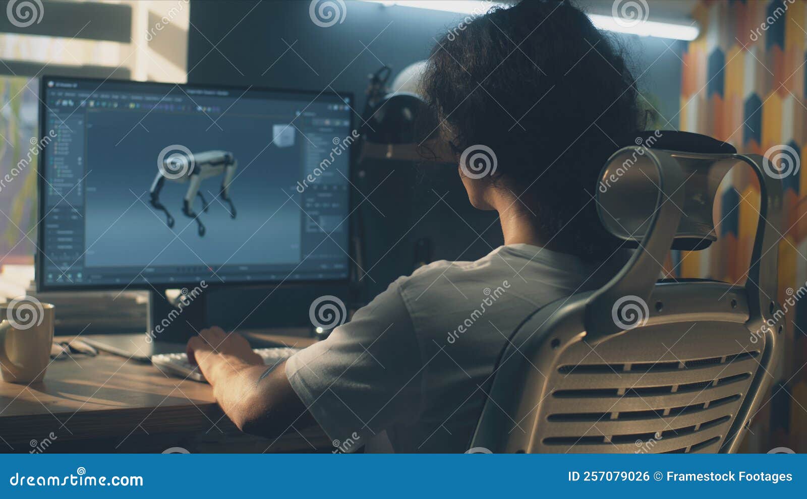 Man Creating 3D Prototype of Robot on Pc Stock Photo - Image of innovation, animation: 257079026