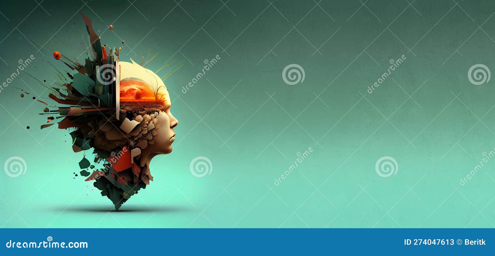 Man with Creative Light Bulb, Explosion of Ideas, Colorful Splashes ...