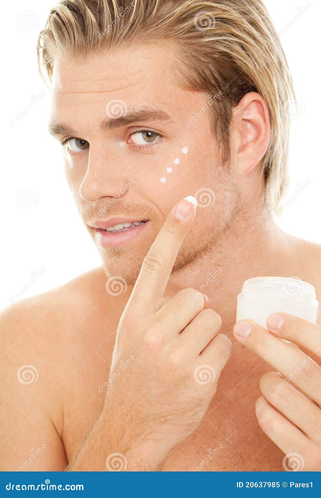 Man creme skin stock image. Image of skin, rejuvenate - 20637985
