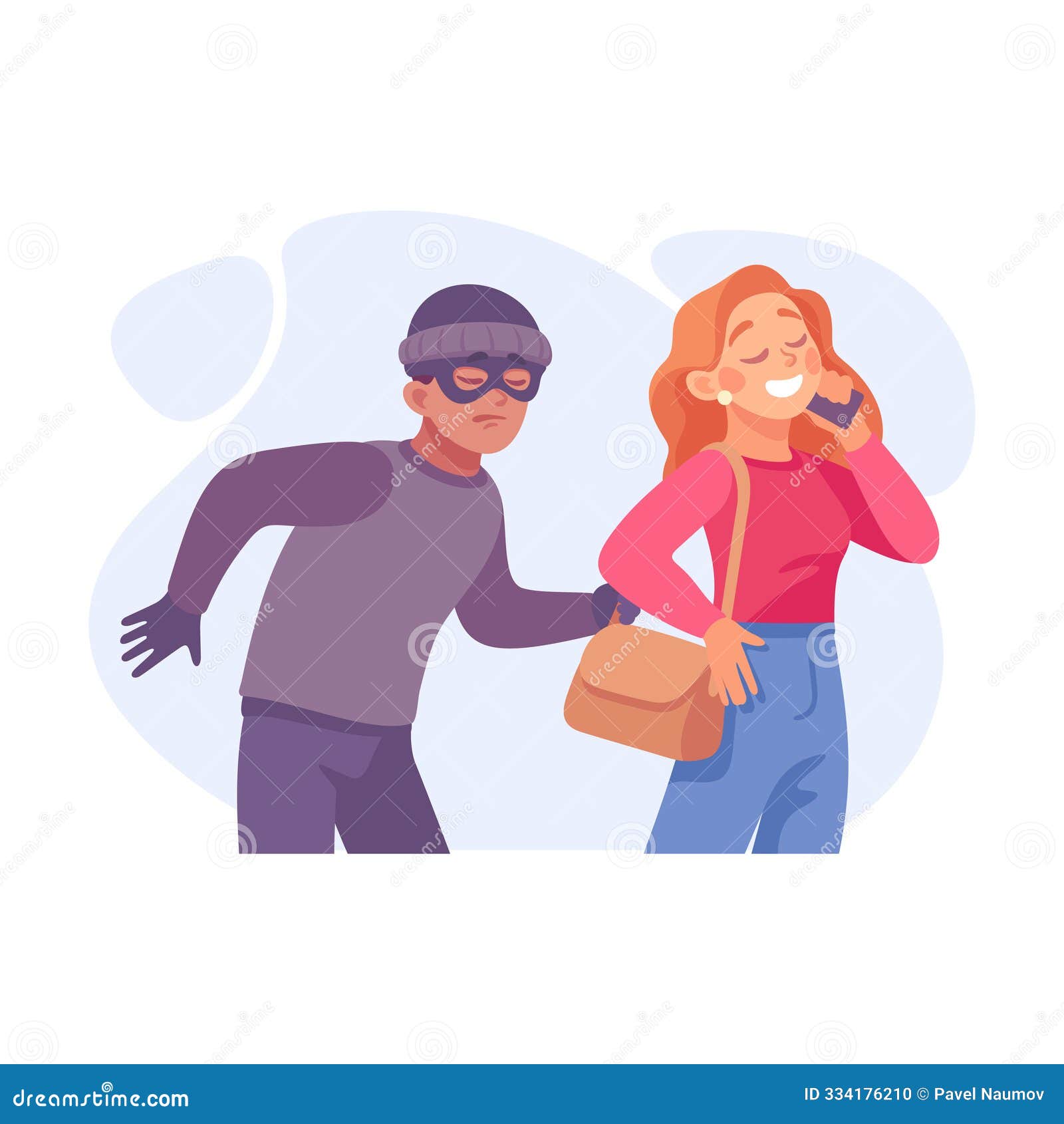 Man Criminal Commit Crime And Theft Vector Set | CartoonDealer.com ...