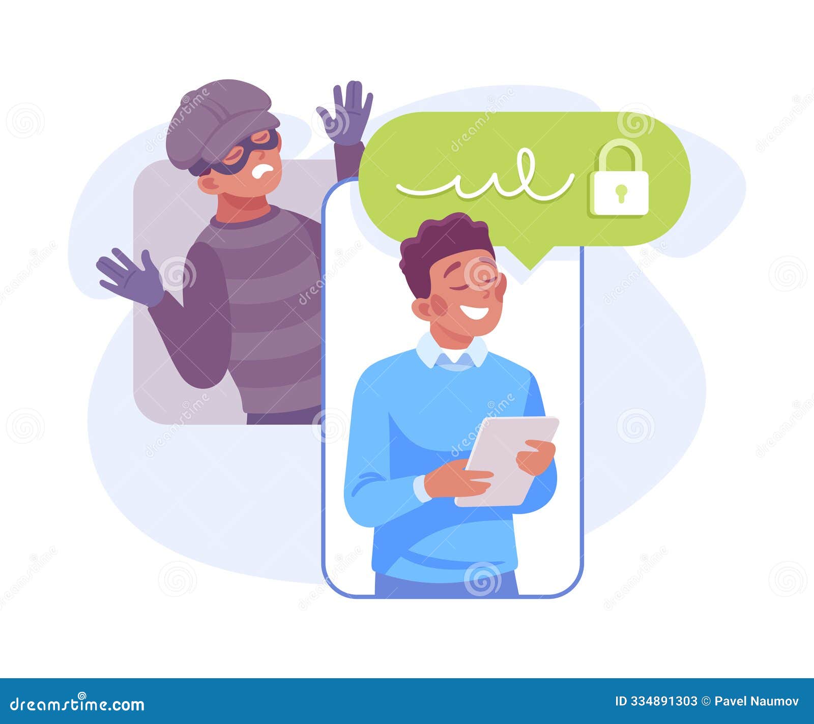 Man Criminal Commit Crime and Theft Vector Illustration Stock ...