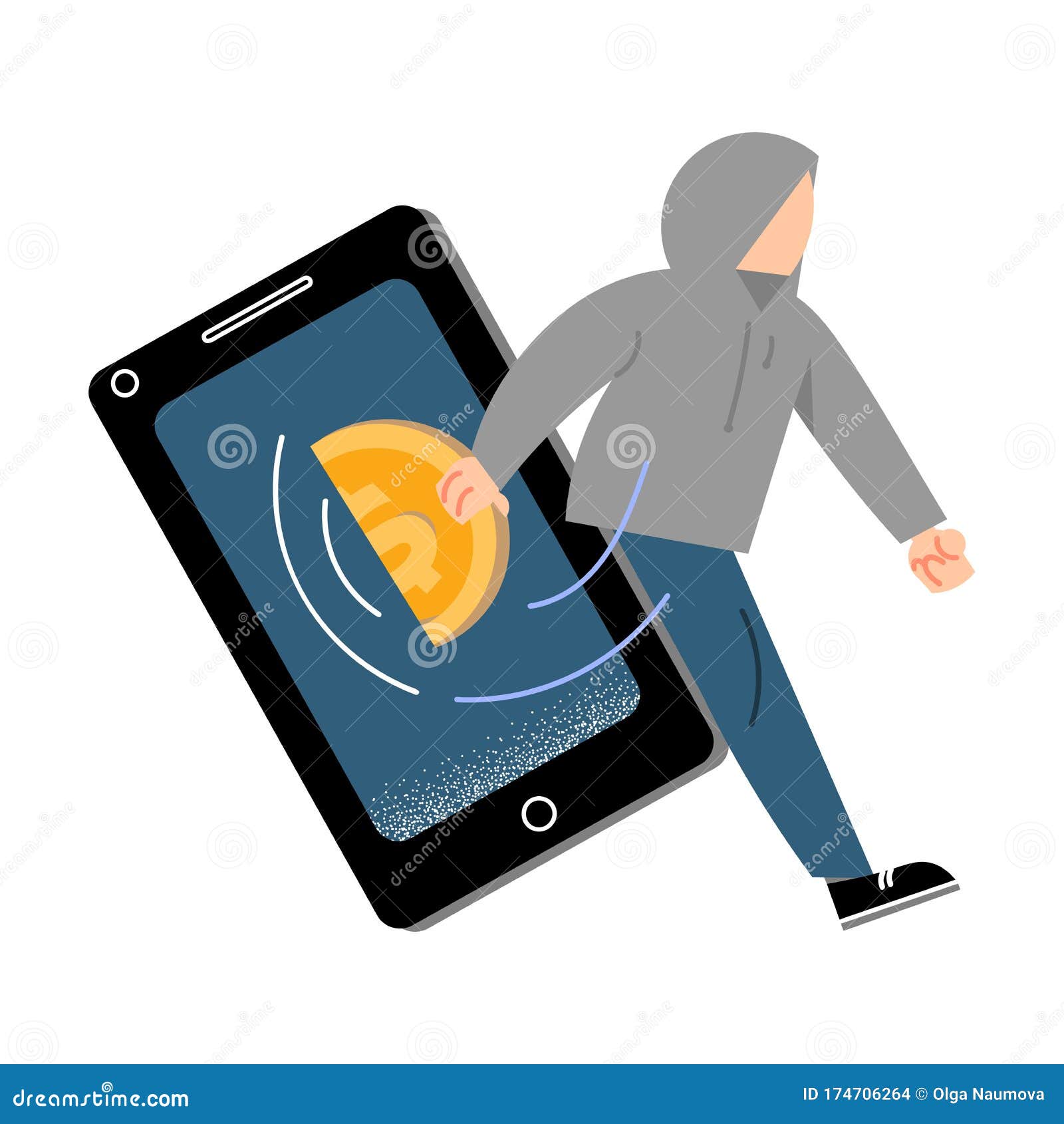 Criminal Committing Crime And Victim. Cartoon Vector | CartoonDealer ...