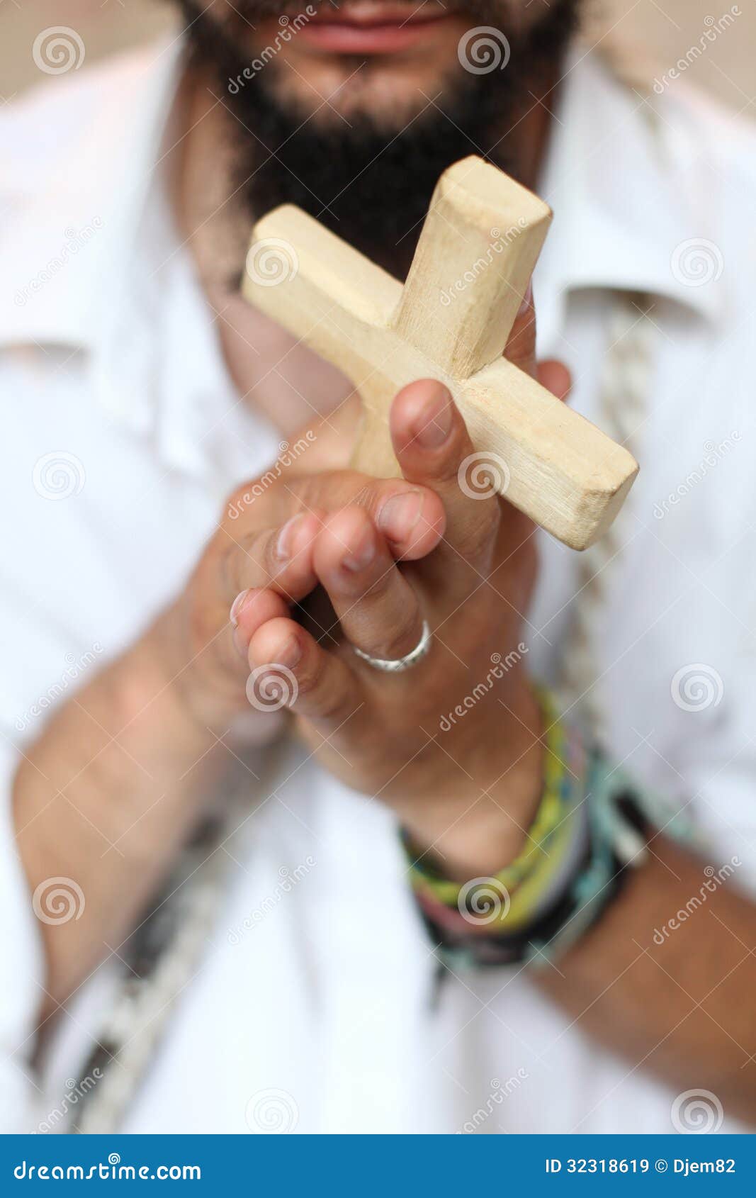 Man with the cross stock image. Image of meaning, show - 32318619