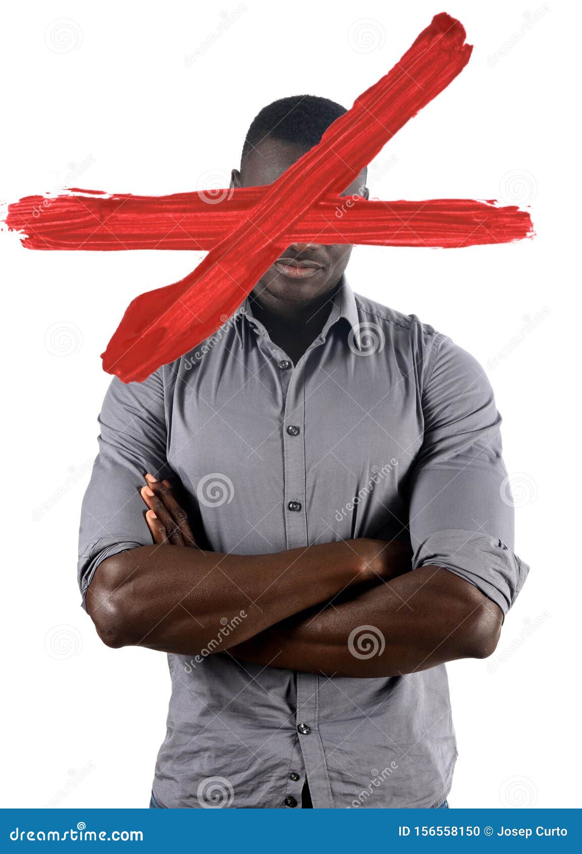 Man with a Cross on His Face Stock Photo - Image of black, drawing ...