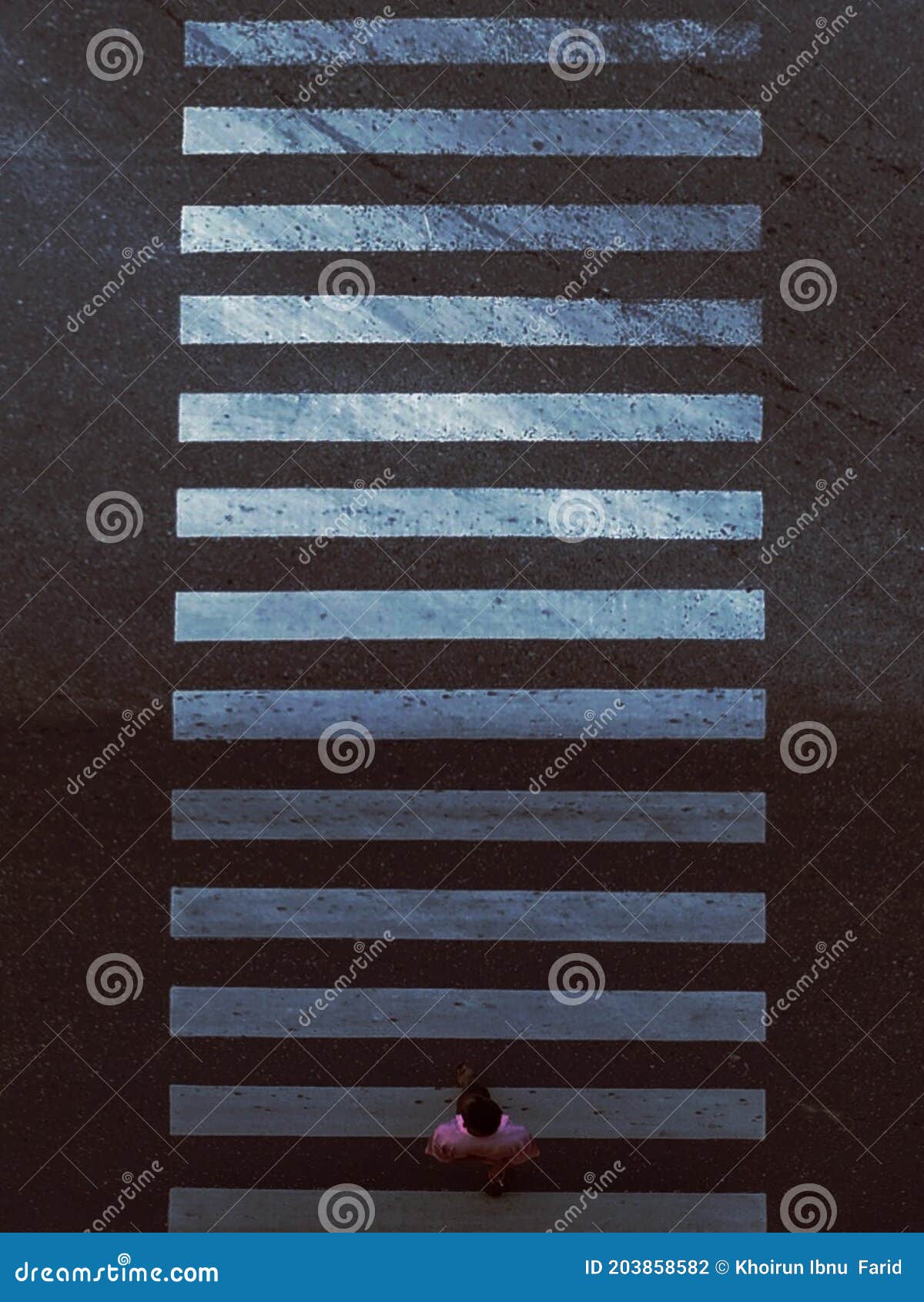 Zebra Cross On One Of The Streets In Jogja Stock Photography ...