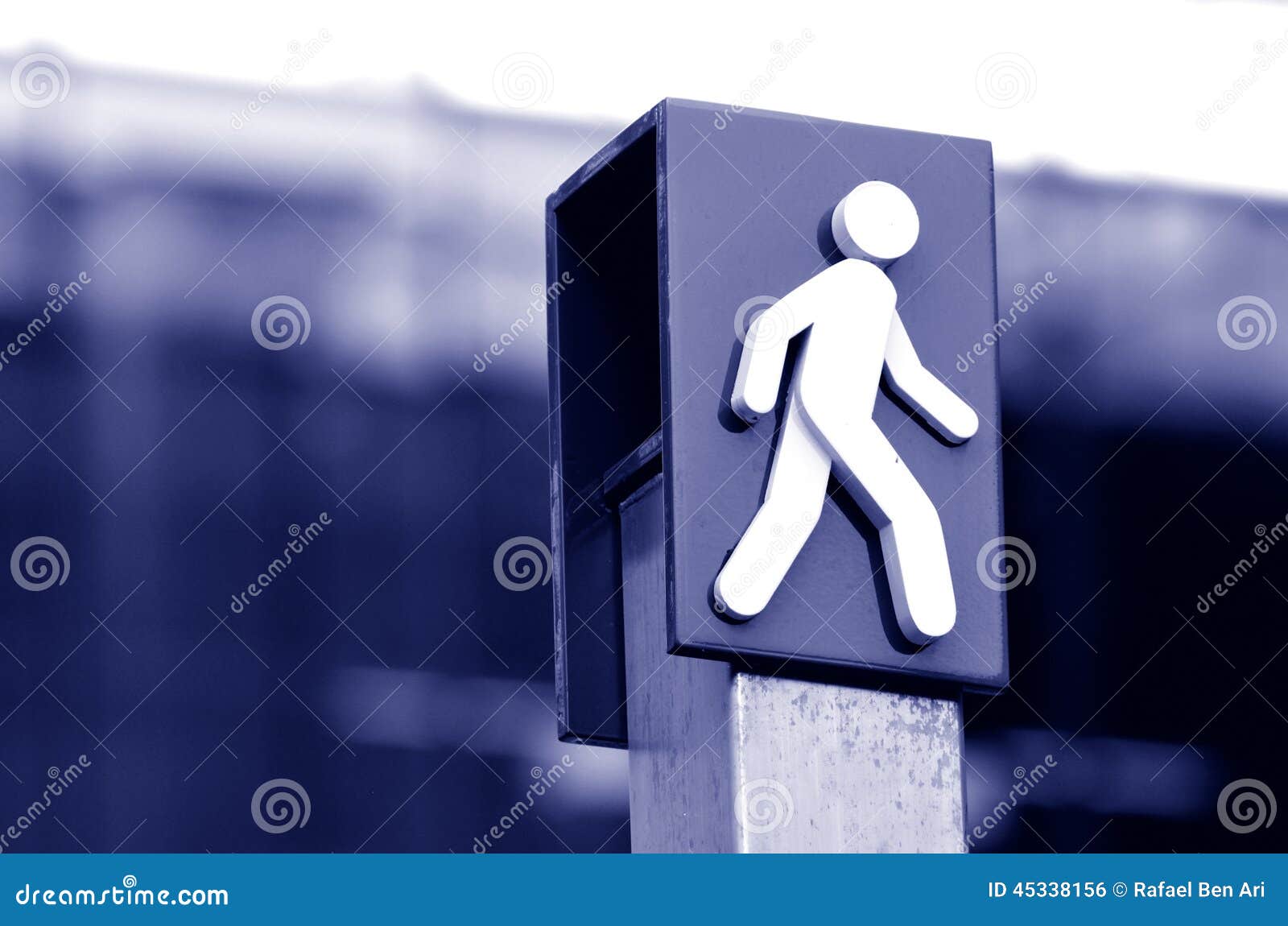 Man Crossing Sign and Symbol Stock Photo - Image of male, motion: 45338156