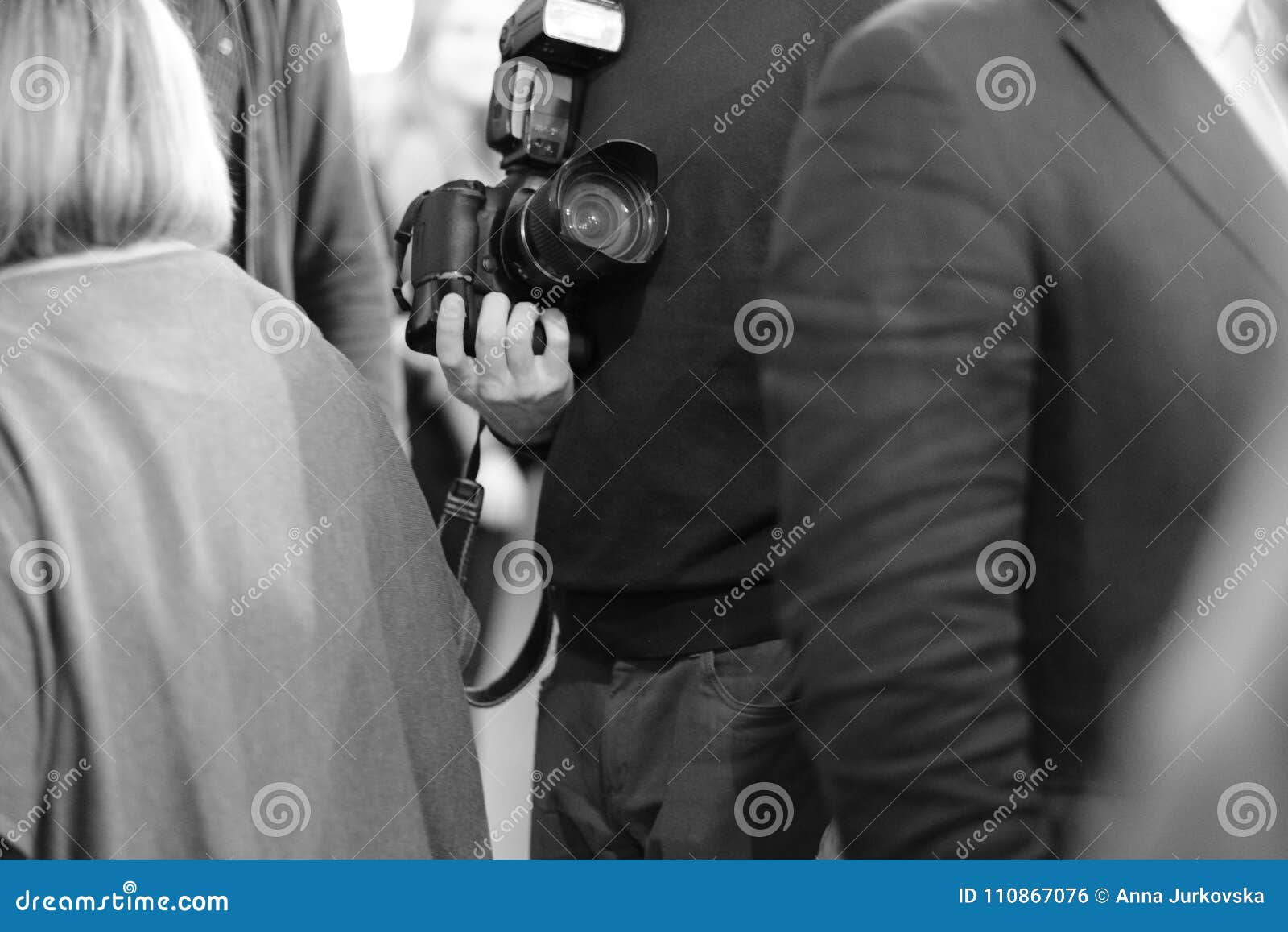 A Man with a Camera in Their Hands Stock Photo - Image of people ...