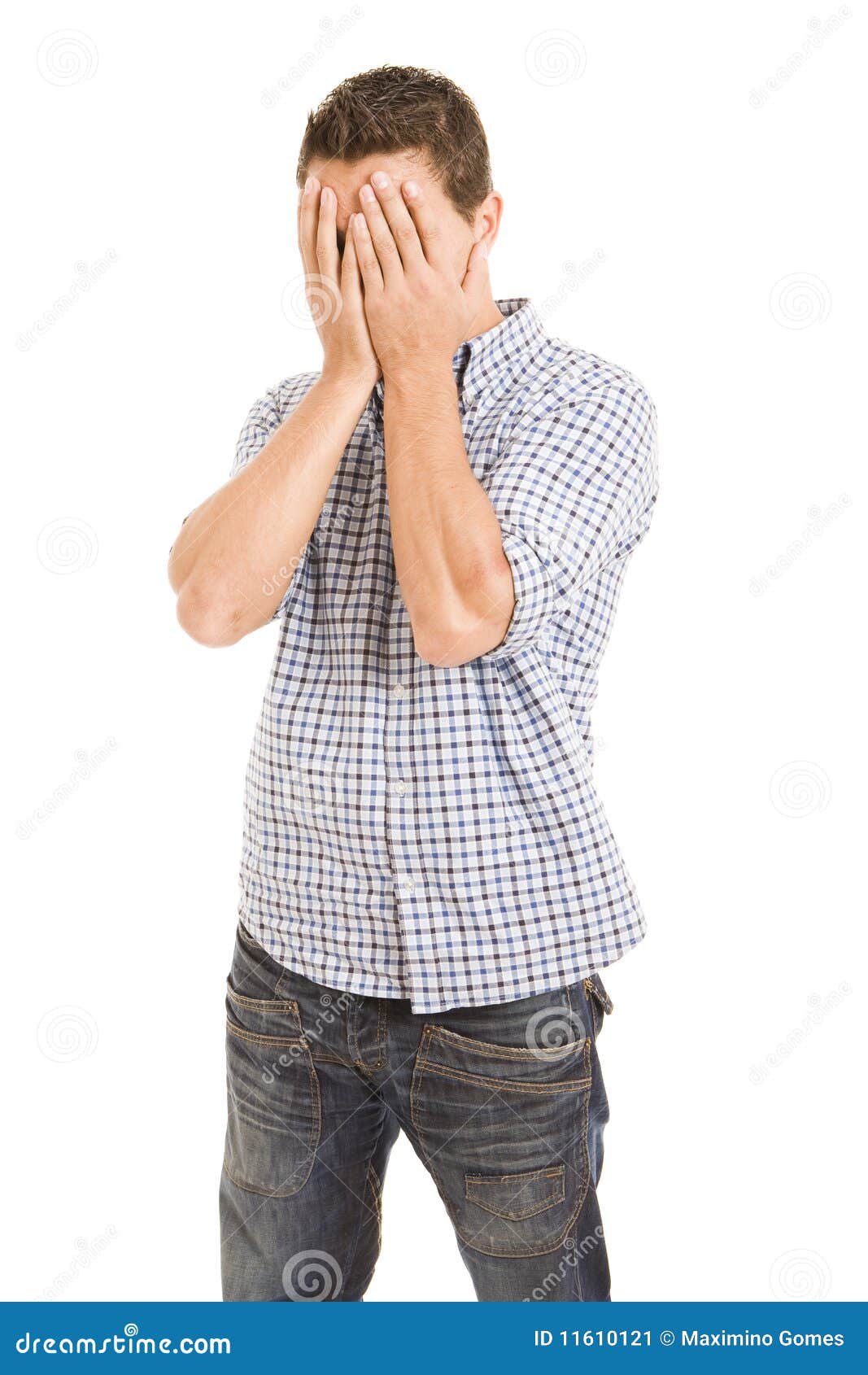 Man crying stock image. Image of confusion, disappointed - 11610121