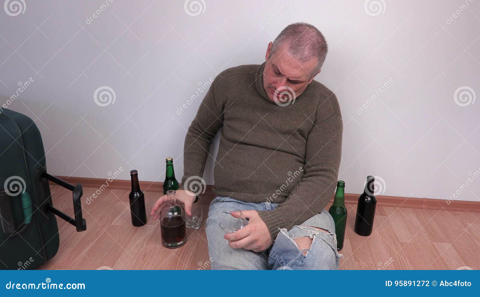 Man Crying and Consume Alcohol Stock Footage - Video of people ...