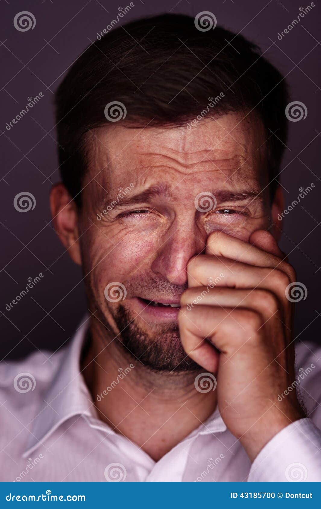 Man crying stock photo. Image of hopeless, problematic - 43185700