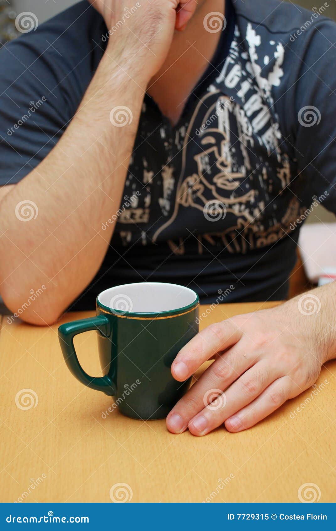 Man with cup stock image. Image of body, standing, adult - 7729315