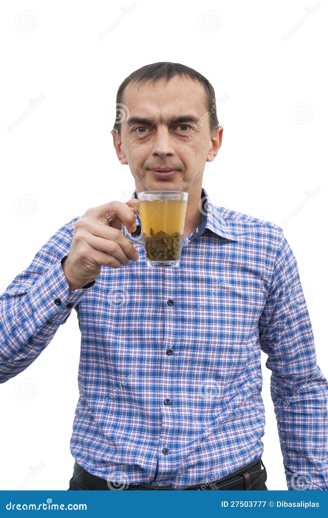 A man with a cup of tea stock image. Image of holding - 27503777