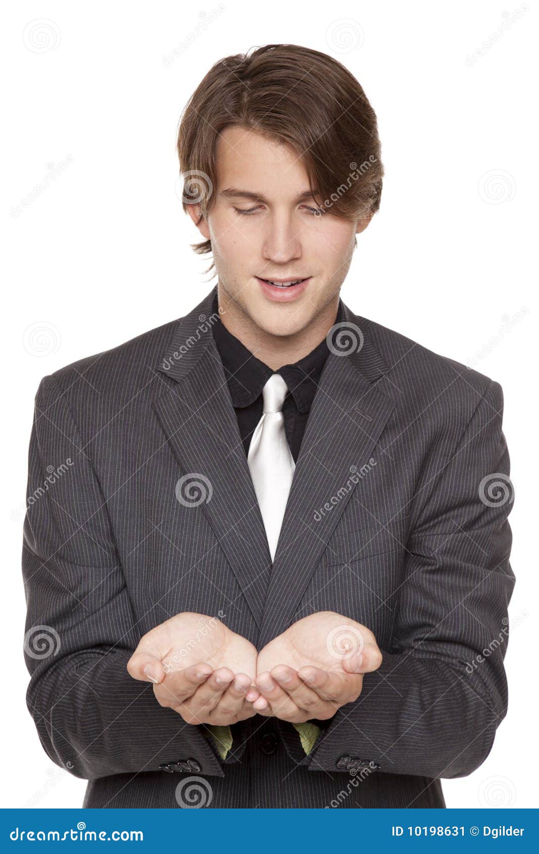Man - Cupped Hands Stock Image - Image: 10198631