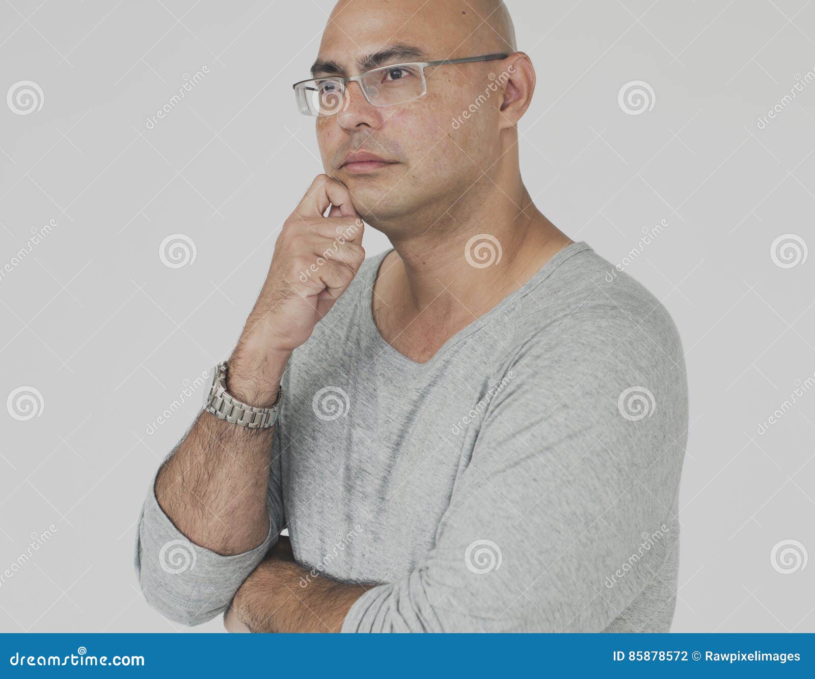 Man Curious Thinking Portrait Photography Concept Stock Photo - Image ...