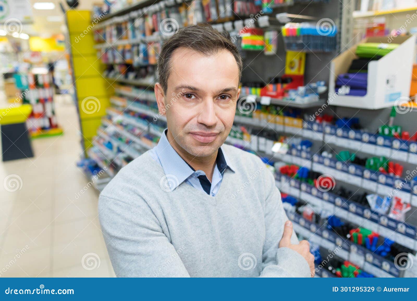 Man Customer in Hardware Store Stock Image - Image of profession ...
